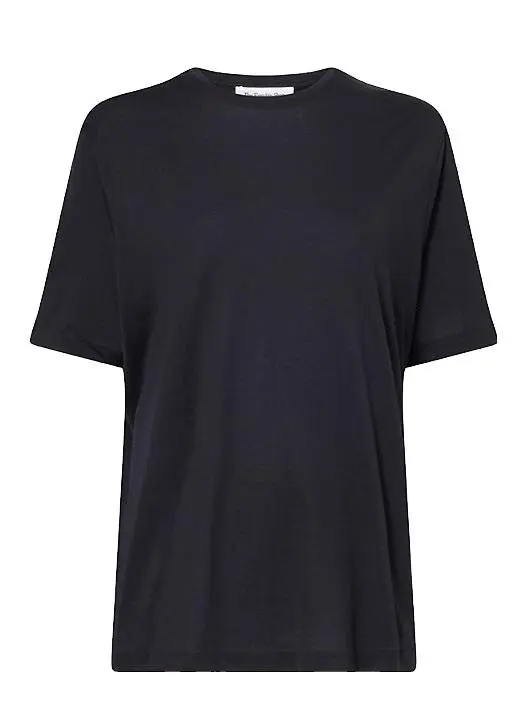 THE FRANKIE SHOP Harper Relaxed Cotton-jersey T-shirt - Black