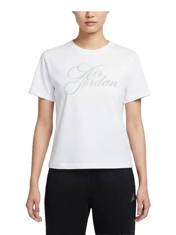 JORDAN Flight Shorthand Graphic T-shirts Asia Sizing - White