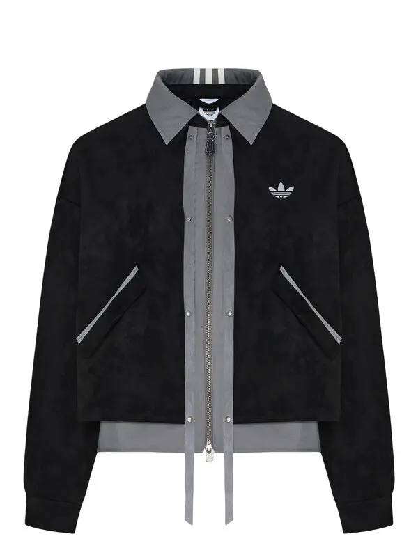 Adidas 3s Deluxe W Jacket Asia Sizing - Black Grey