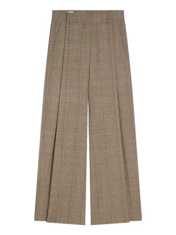 Dries Van Noten Pleated Wool Trousers - Grey