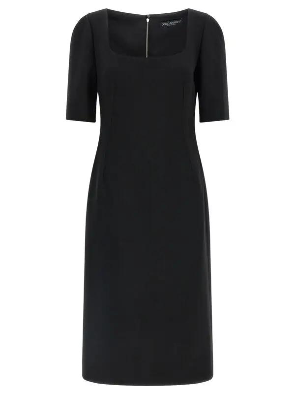Dolce & Gabbana Double Crêpe Dress - Black
