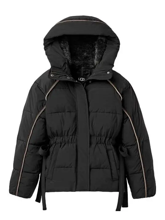 UGG Renly Braid Puffer Jacket - Black