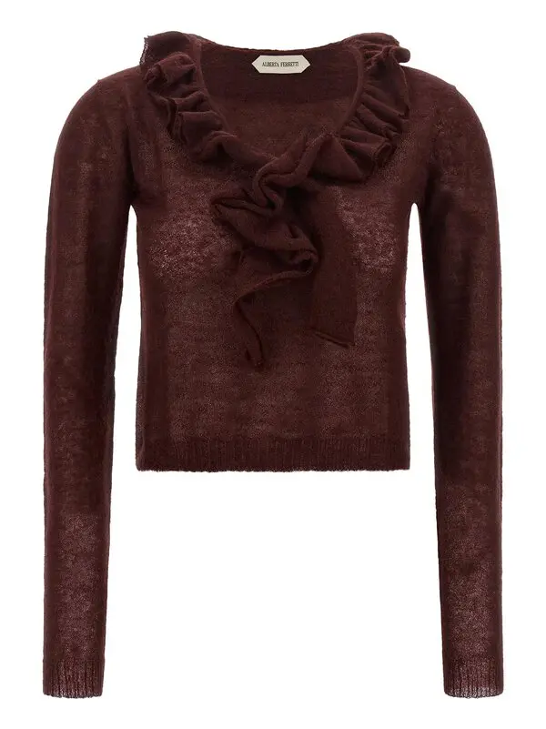 Alberta Ferretti Ruffled Sweater - Multicolor