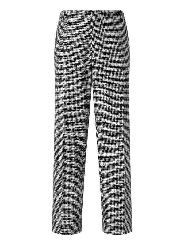 TOM FORD Straight-leg Sequin-detailed Houndstooth Wool-blend Suit Trousers - Black