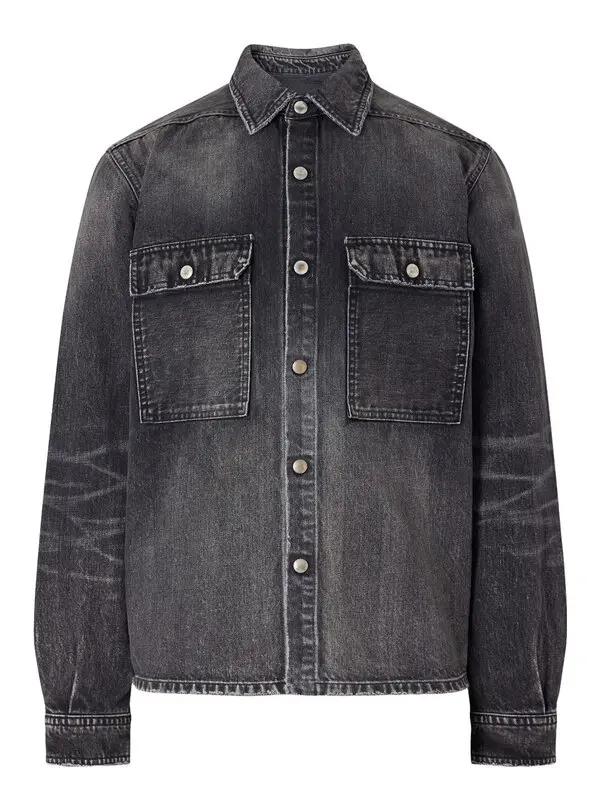 Rick Owens Denim Overshirt - Black
