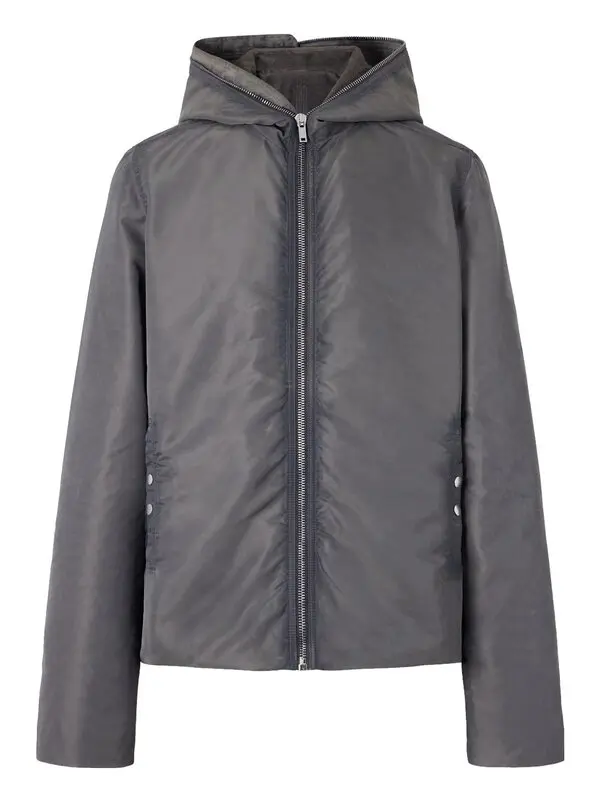 Rick Owens Gimp Shell Hooded Jacket - Gray