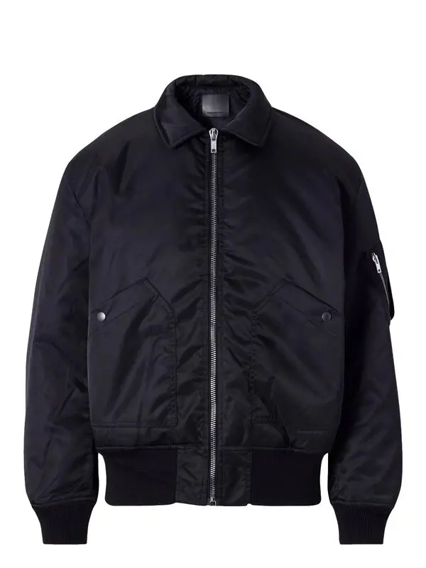 Rick Owens Flyers Shell Bomber Jacket - Black
