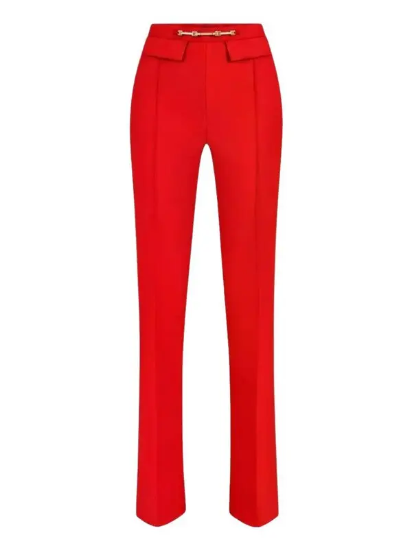 Elisabetta Franchi Crêpe Trousers - Red