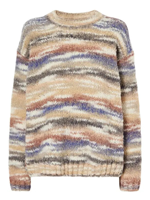 Veronica Beard Castile Striped Wool-blend Sweater - Multi