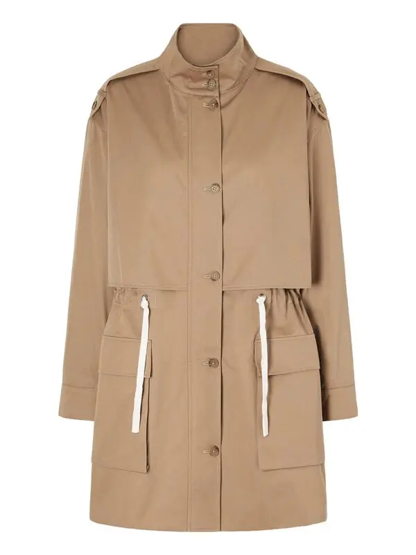 TWP Drawing Conclusions Drawstring Cotton-twill Jacket - Neutrals