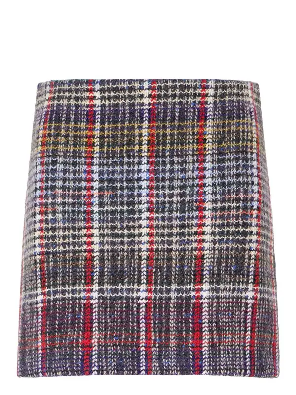 Missoni Checked Metallic Crochet-knit Mini Skirt - Multi