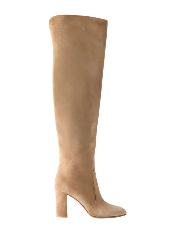 GIANVITO ROSSI Glen Cuissard 85 Suede Over-the-knee Boots - Camel