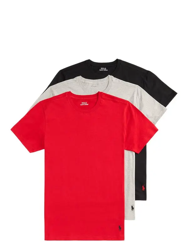 Ralph Lauren Slim Fit Wicking Crew 3-pack - Multi