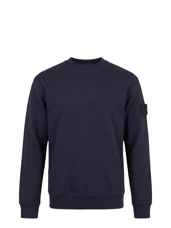 Stone Island Logo-patch Sweatshirt - Blue