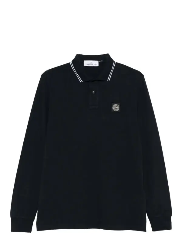Stone Island Polo Shirt With Logo - Blue