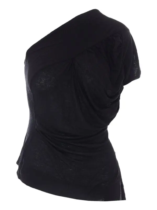 VIVIENNE WESTWOOD Draped One-shoulder Top - Black