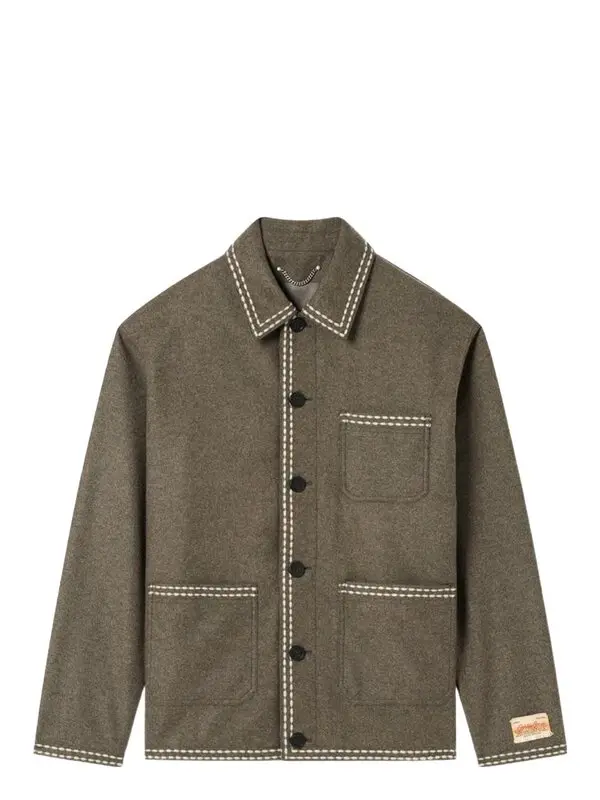 GOLDEN GOOSE Gary Overshirt Jacket - Grey
