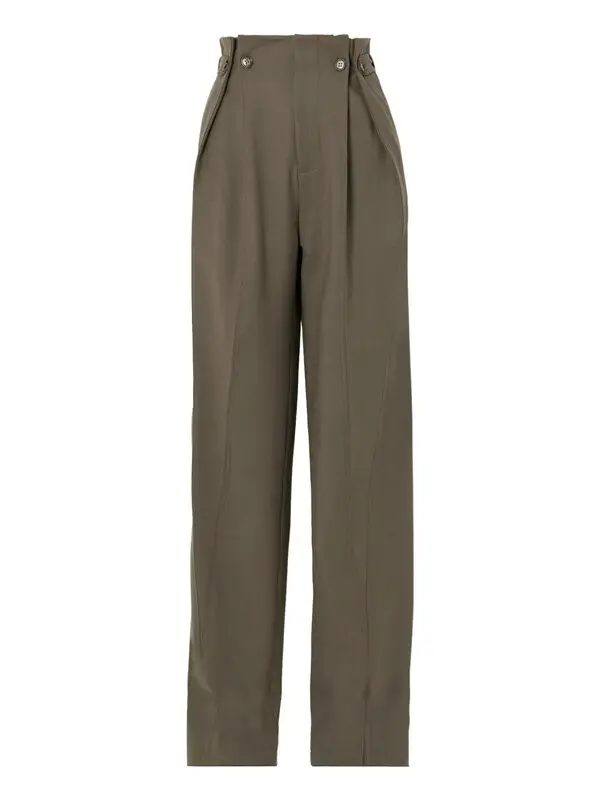 Victoria Beckham Comfort Suit Trousers - Green