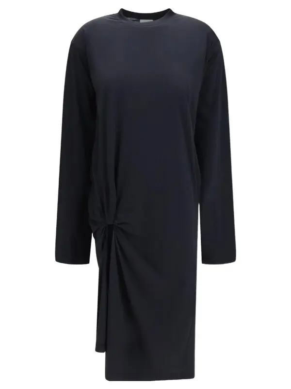 Balenciaga Twisted-knot Jersey Dress - Black