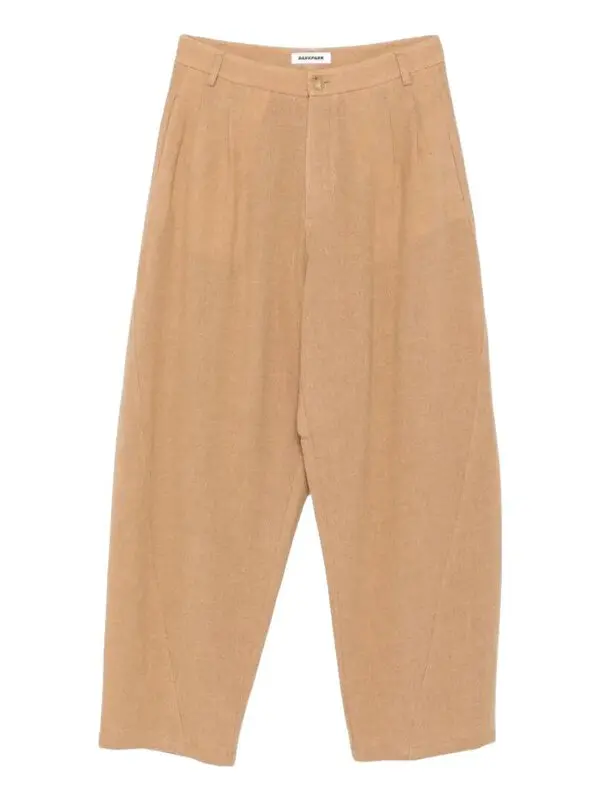 DARKPARK Pleated Wool Trousers - Camel