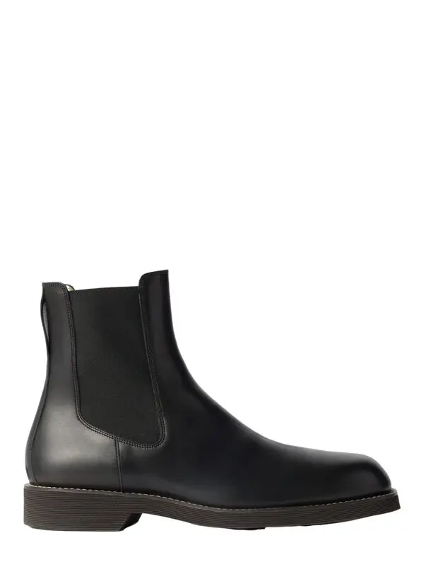LEMAIRE Leather Chelsea Boots - Black