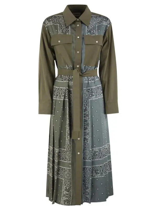 Max Mara Wkdmanto Bandana Printed Shirt Dress - No