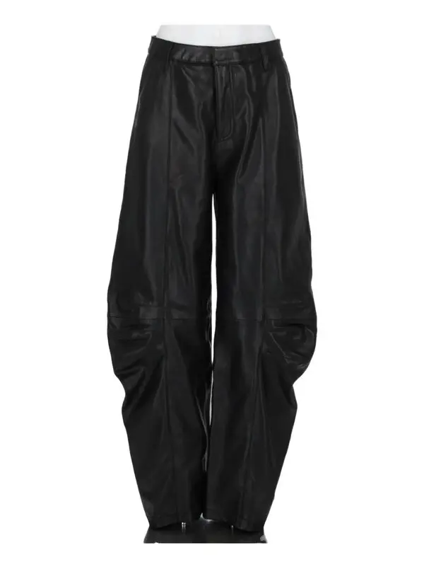 ROTATE BY BIRGER CHRISTENSEN Curved Leg Pants - Black
