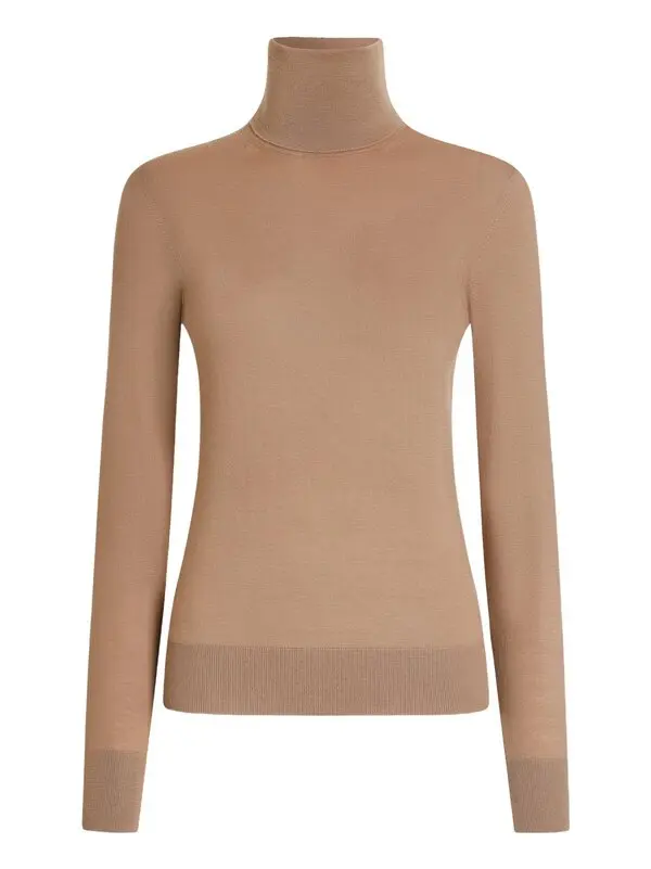 Dolce & Gabbana Roll-neck Sweater - Beige