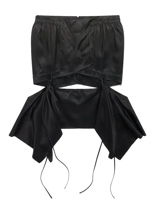 KNWLS Paneled Skirt - Black