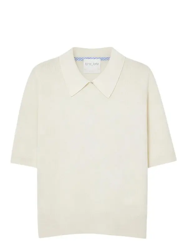 FORTE_FORTE Short-sleeved Polo Shirt - No
