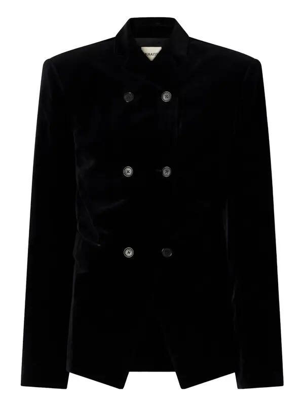 Khaite Double-breasted Blazer - Black
