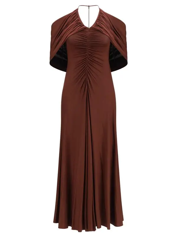 SELF-PORTRAIT V-neck Dress - Burgundy