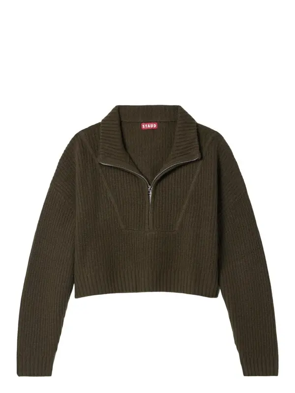 Staud Cashmere Short Sweater - No
