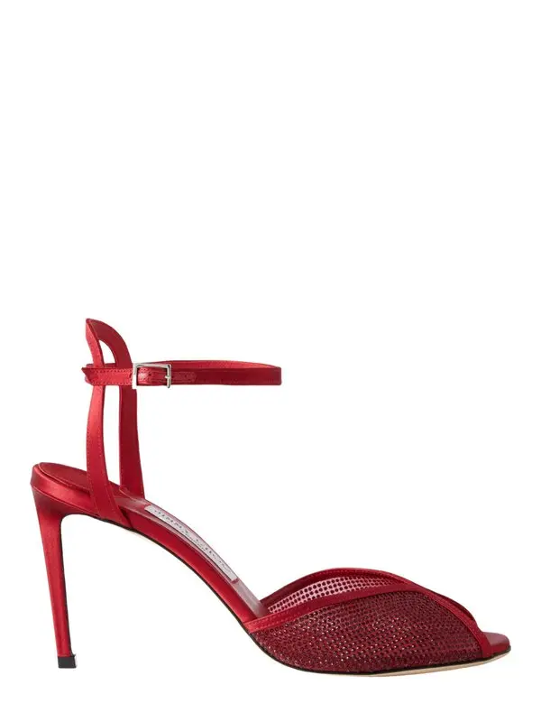 JIMMY CHOO Glossy High-heeled Shoes - Red