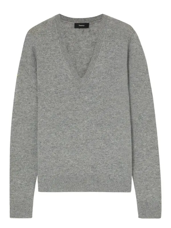 Theory V-neck Cashmere Jumper - No