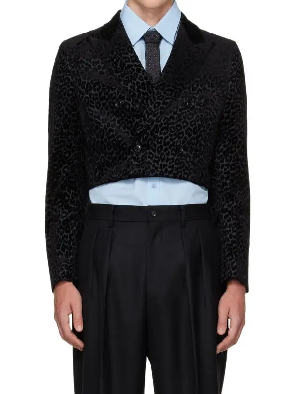 Comme Des Garçons Double-breasted Coat - Black
