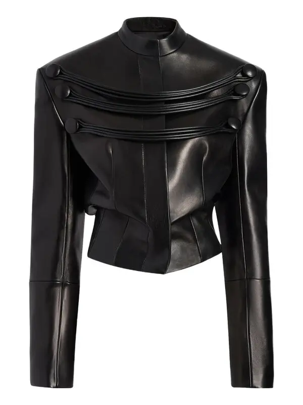 Khaite York Jacket With Cord Embroidery - Black