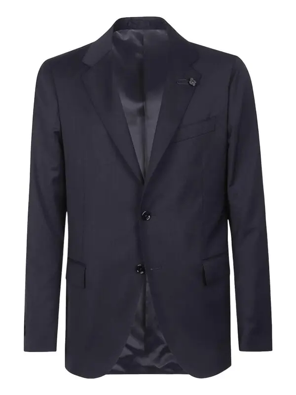 LARDINI Single Breasted Jacket - Blu