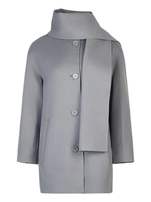 Max Mara Long-sleeved Coat - Grey