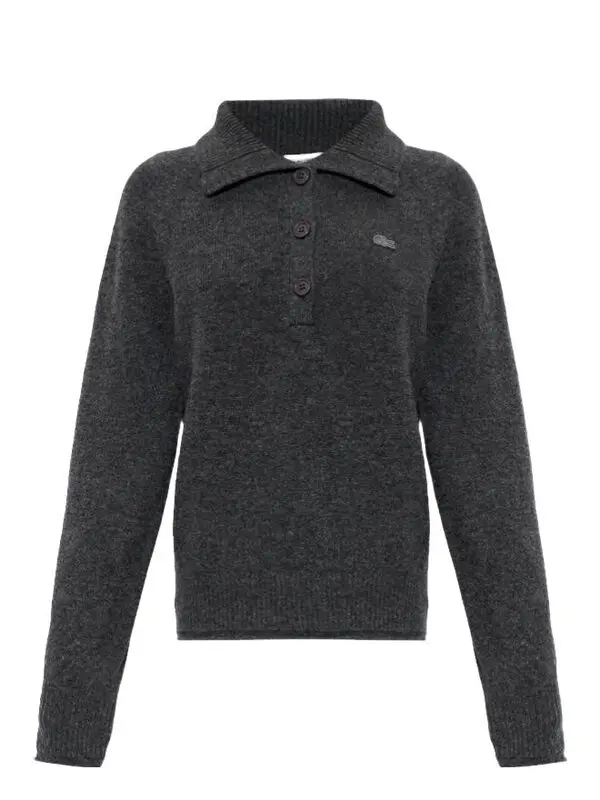 Lacoste Long-sleeved Sweater - Grey