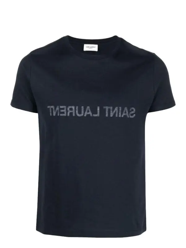 Saint Laurent Item O-neck Short-sleeved T-shirt - Black