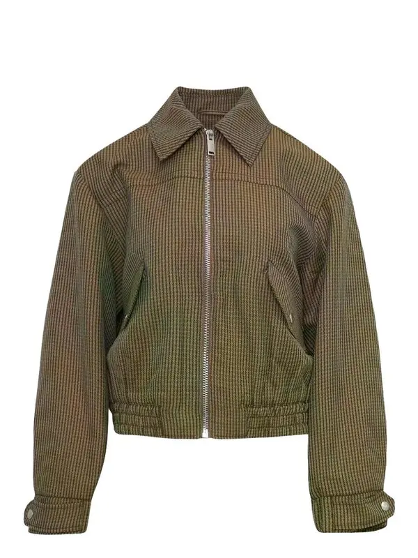 3.1 Phillip Lim Houndtooth Blouson Jacket - Brown