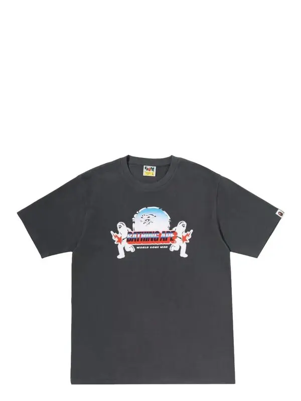 A BATHING APE Metal Ape Head T-shirt - Grey