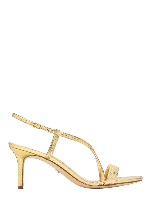 Sam Edelman Ginny Snakeskin-effect Leather Sandals - Gold
