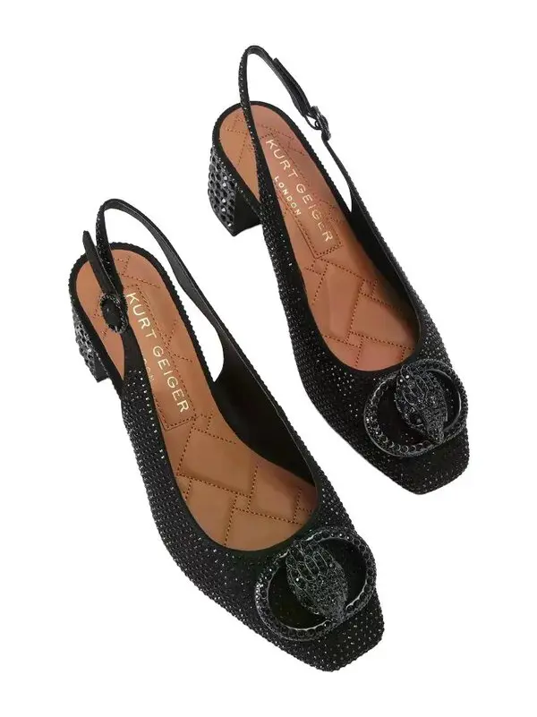 Kurt Geiger Chelsea Crystal-embellished Pumps - Black