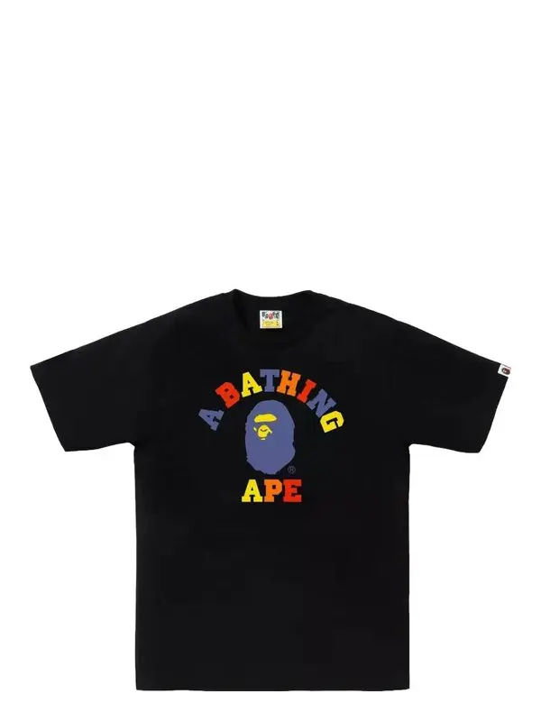 A BATHING APE College Ape Head T-shirt - Black