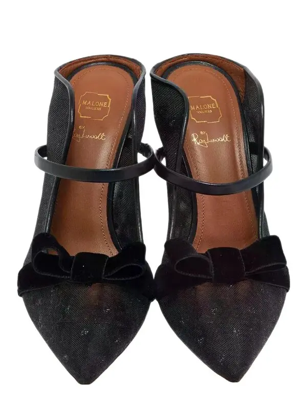 MALONE SOULIERS Margueritee Mesh Mules - Black