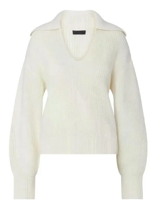 Liu Jo Wool-blend Sweater With Strings - Neutrals