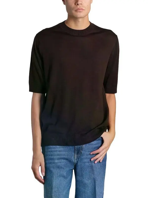 BALLANTYNE Fine-knit T-shirt - Brown