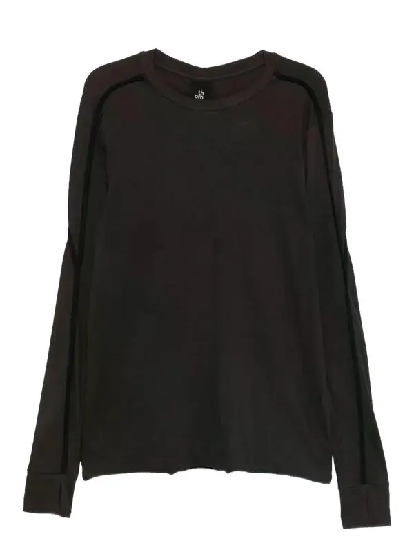 THOM KROM Seam-detail T-shirt - Brown